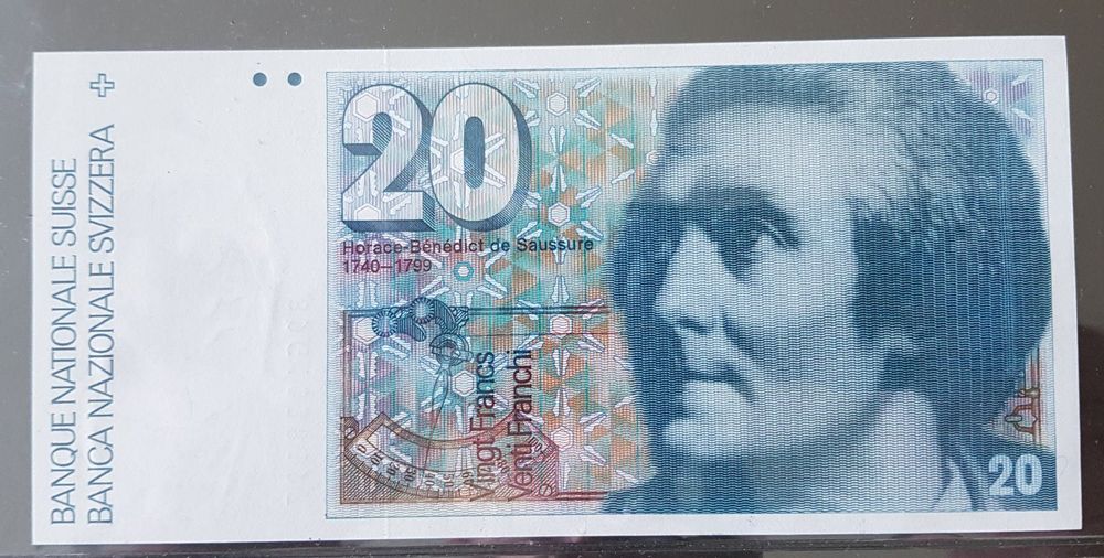 20 CHF Banknote Unzirkuliert /Bankfrisch | Acheter sur Ricardo