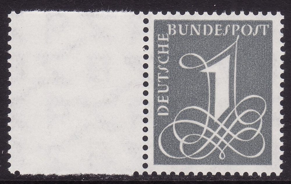 Bund MiNr. 285 X (Ziffernzeichnung 1958) postfrisch ** | Kaufen auf Ricardo