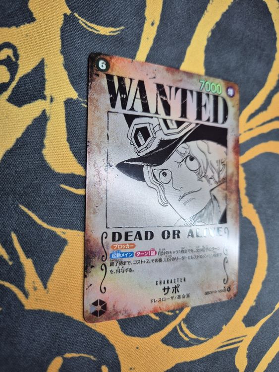 One Piece Card Sabo ☆SP☆ Wanted OP13-120 SEC☆ JP (Neu (gemäss ...