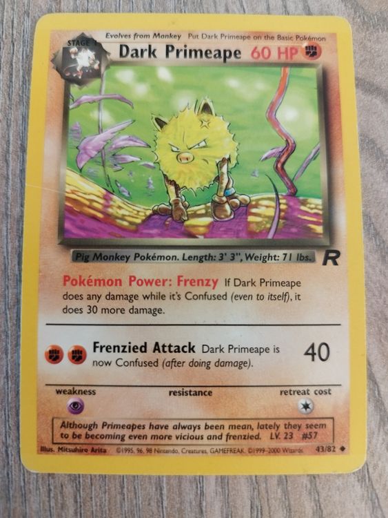 Pokémon Dark Primeape (2000) n°43/82 | Kaufen auf Ricardo