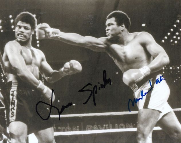 Boxen: Muhammad Ali + Leon Spinks - orig. sign. Grossfoto | Kaufen auf ...