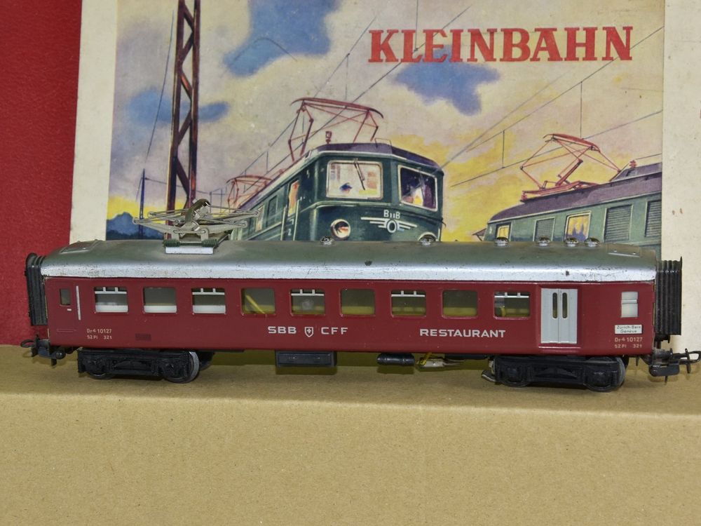 MÄRKLIN HO SPEISEWAGEN MIT INNENBELEUCHTUNG SBB BLECH (Gebraucht) in Wohlen AG für CHF 20 – mit ...