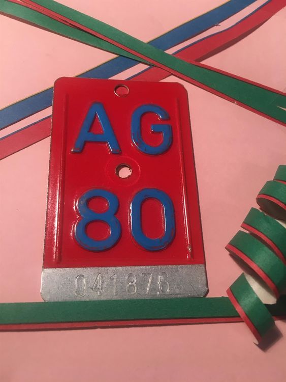 Velonummer AG 80 (40. Geburtstag!) | Kaufen auf Ricardo