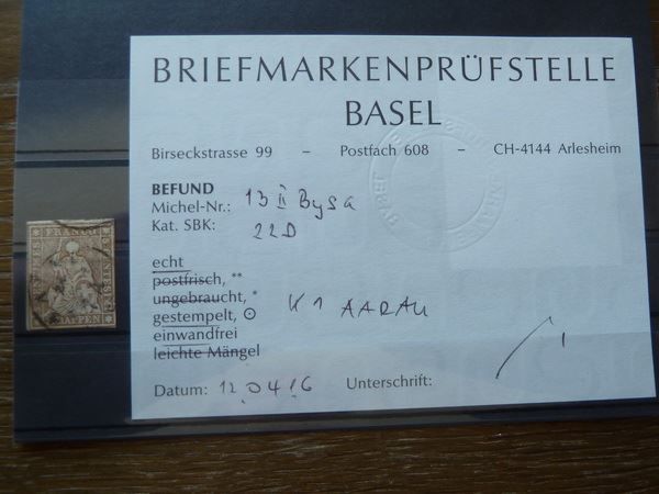 STRUBEL -- Kat. Nr. 22D mit BEFUND (Gebraucht) in Egliswil für CHF 7 – mit Lieferung auf Ricardo ...