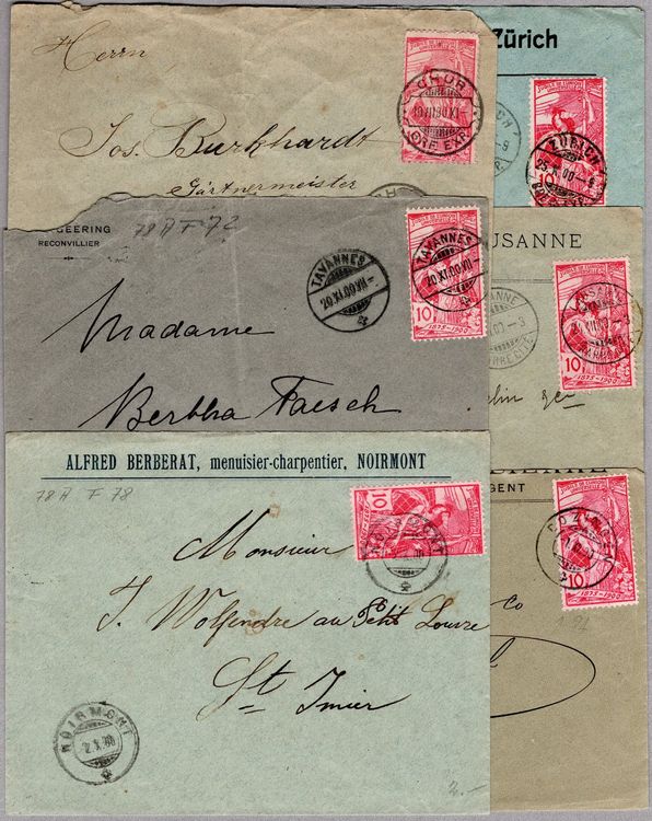 UPU 1900, 25 Jahre Weltpostverein, Briefe (Gebraucht) in Vilters für CHF 22 – mit Lieferung auf ...