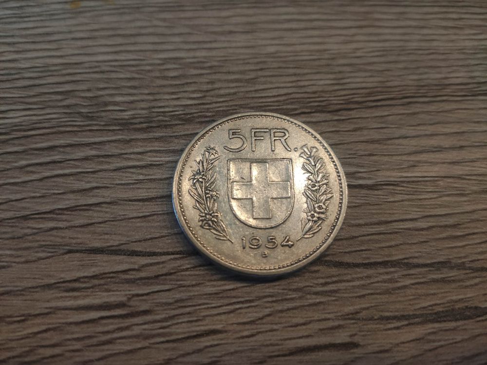 5 Franken Silber Jg. 1954 | Kaufen auf Ricardo