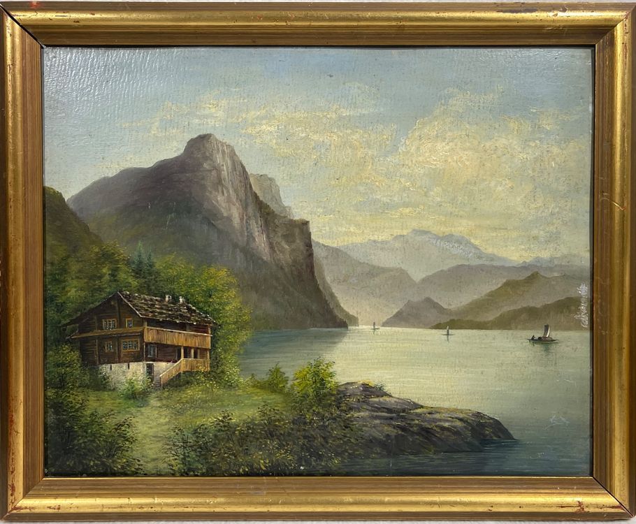 Berglandschaft Gemälde | Kaufen auf Ricardo