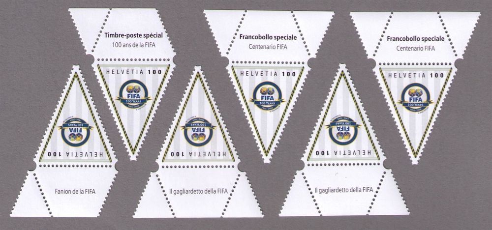 2004_1110_Fussball Wimpel 100 Jahre FIFA_6 Stück MIT TABS ! | Kaufen ...