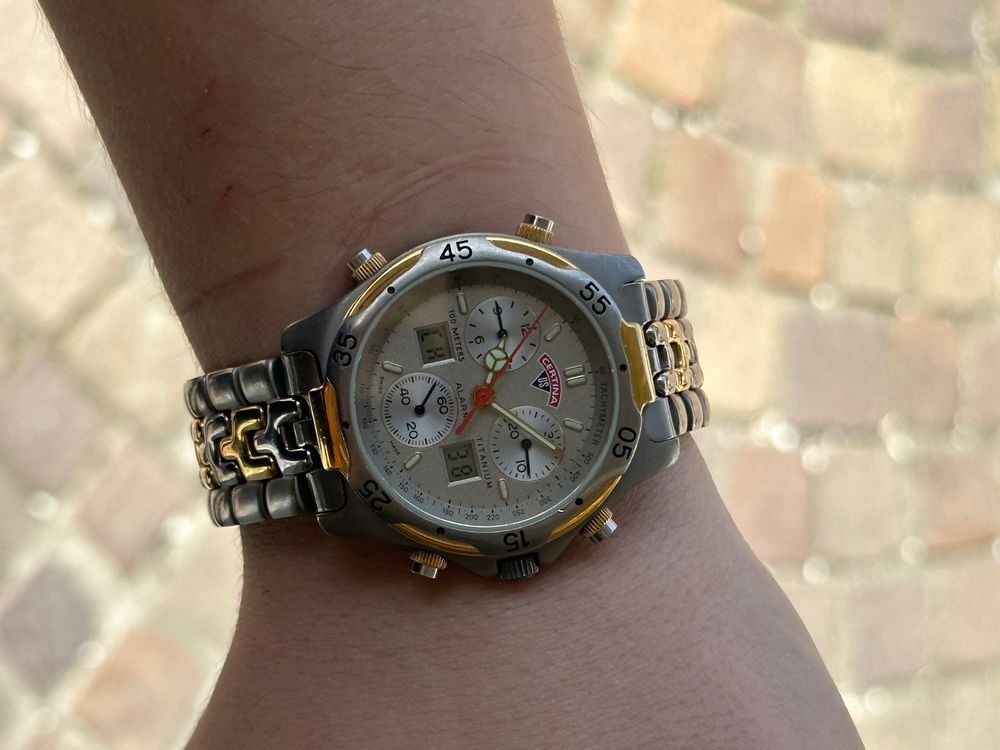 Certina DS Alarm Chronograph Titan Box/Garantie 1998 (Gebraucht) in ...