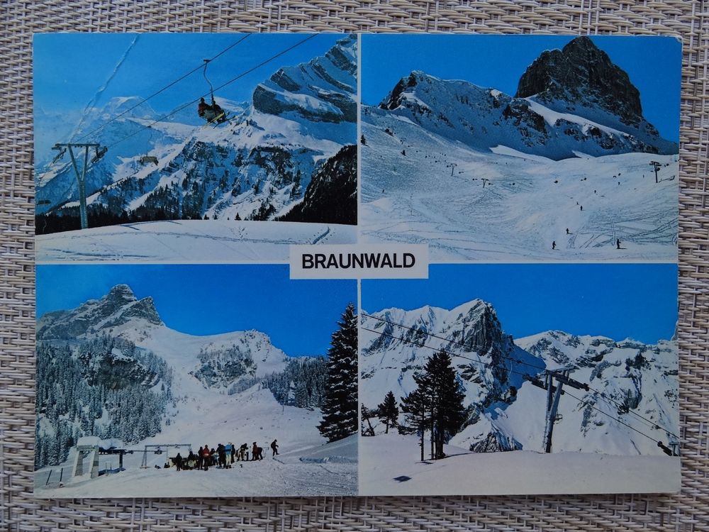 Braunwald - Sesselbahnen und Skigebiet - 1975 (Gebraucht) in St Léonard für CHF 1.2 – mit ...