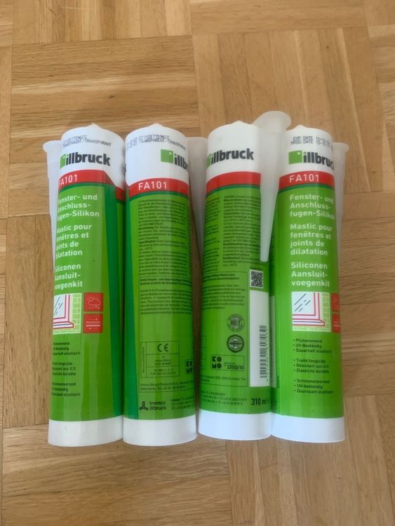 Fenster Silikon Tremco Illbruck FA101 transparent 4 Stk (Neu und ...