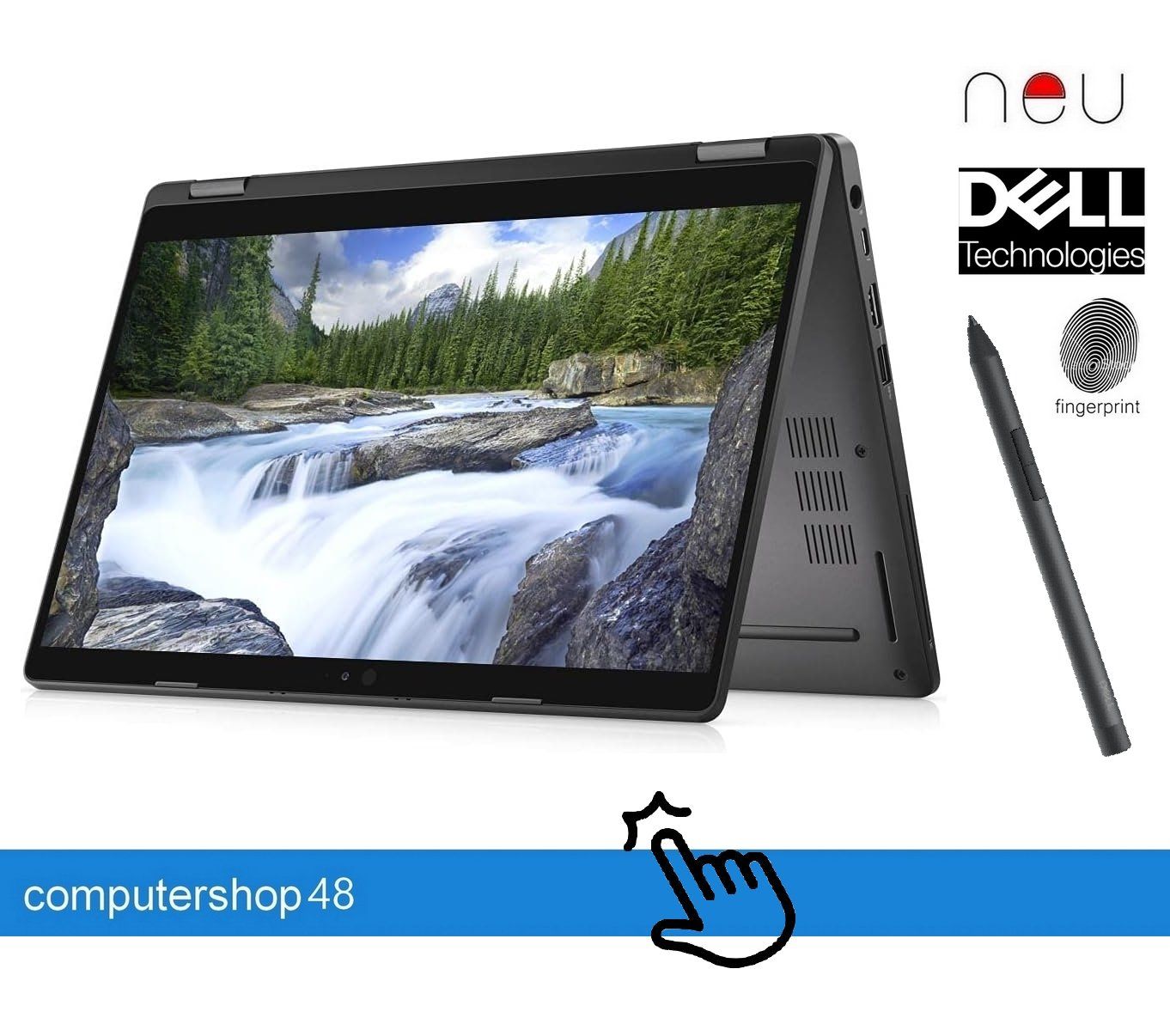 DELL Latitude ALU Laptop 2-in-1, 8GB SSD 256GB Touch NEU (Neu (gemäss ...