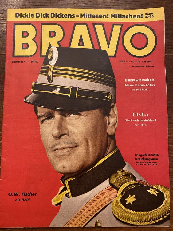 Bravo Heft Oktober 1958, Elvis, James Dean, Mamie van Doren (Gebraucht ...