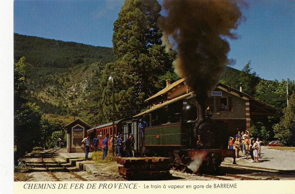 Chemins de Fer de Provence, vapeur en gare de BARREME (Neu (gemäss ...