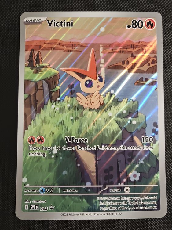 Victini Pokemon Karte Promo Black Star SVP 208 Jumbo (Neu (gemäss ...