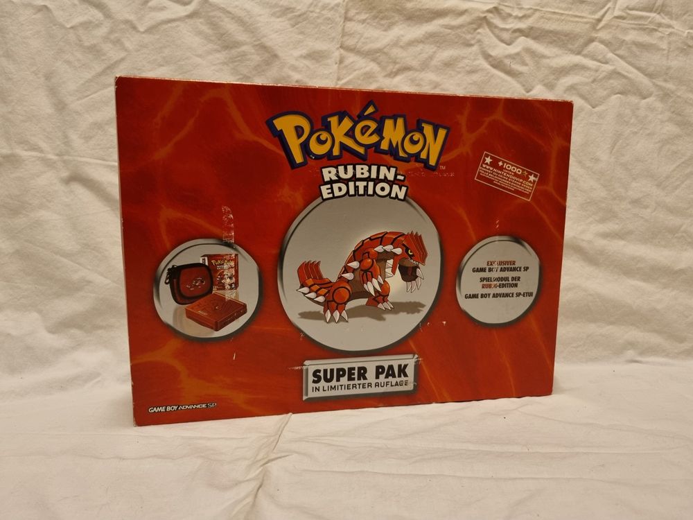 Gameboy Advance Pokemon Rubin Limited Edition OVP (Gebraucht) in ...