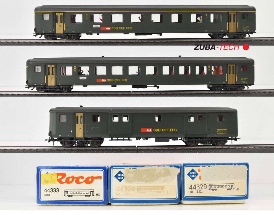 3x Roco EW II Personenwagen der SBB H0 WS mit OVP (Gebraucht) in St. Gallen für CHF 37 – mit ...
