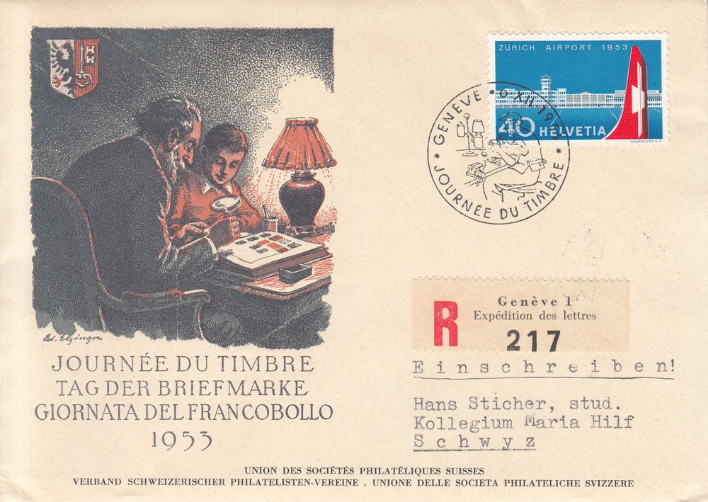 TdB 1953 Genève, Brief mit SST S. 347 (Gebraucht) in Bürglen TG für CHF 5 – mit Lieferung auf ...