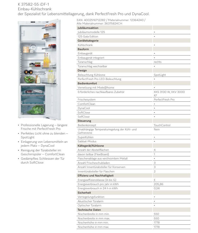 009 Miele K 37582-55 iDF-1 Kühlschrank links aus Liquidation (Neu ...