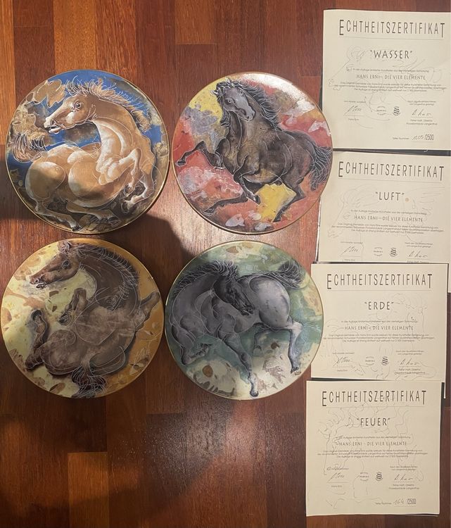 Hans Erni Teller- DIE 4 ELEMENTE (Neu (gemäss Beschreibung)) in Thunstetten für CHF 149 – nur ...