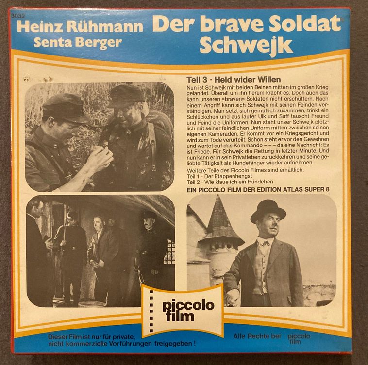 Film - Super 8 - Ton - Der brave Soldat Schwejk - s/w (Gebraucht) in ...