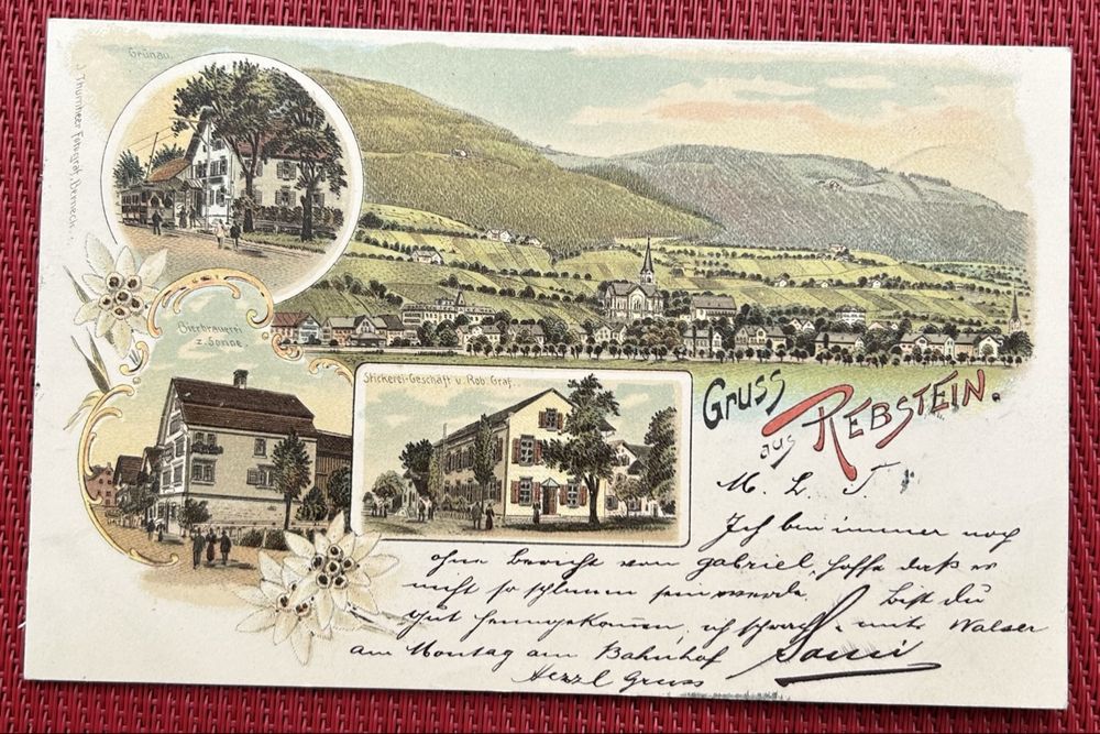 Gruss aus Rebstein Litho (Gebraucht) in Horw für CHF 40 – mit Lieferung auf Ricardo kaufen