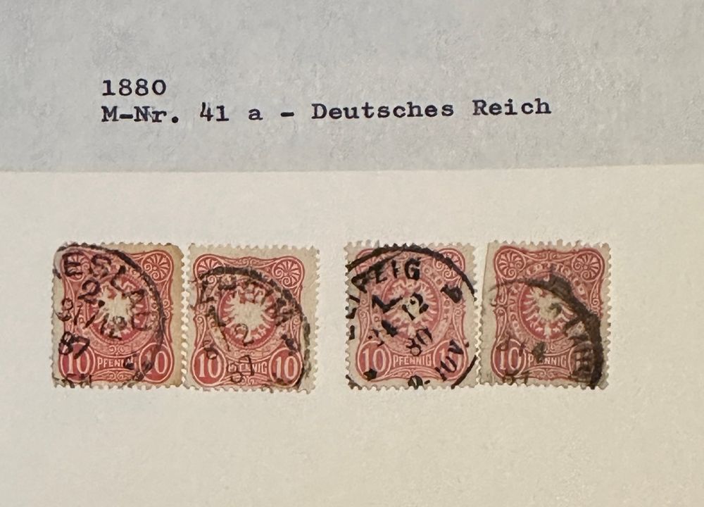 Reich 10 Pfennig 1880 Mi. Deutschland Briefmarke | Kaufen auf Ricardo