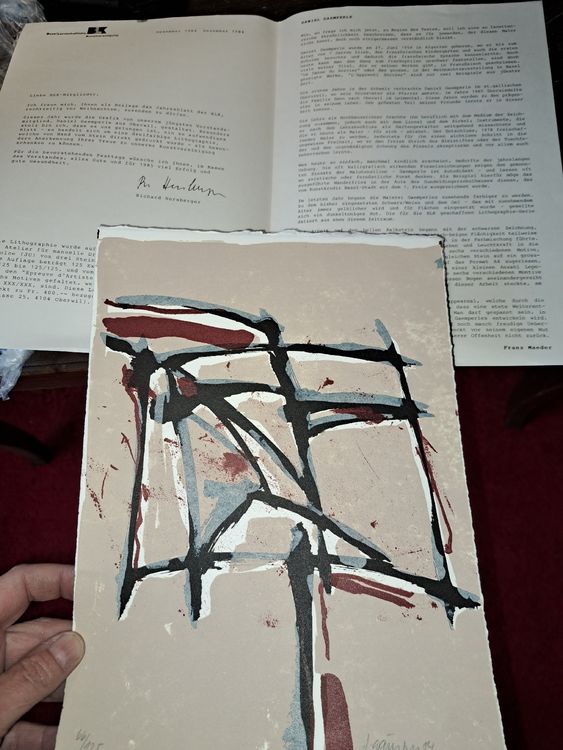 Lithographie D. Gaemperle 66/125 signiert (Neu (gemäss Beschreibung)) in Kölliken für CHF 65 ...