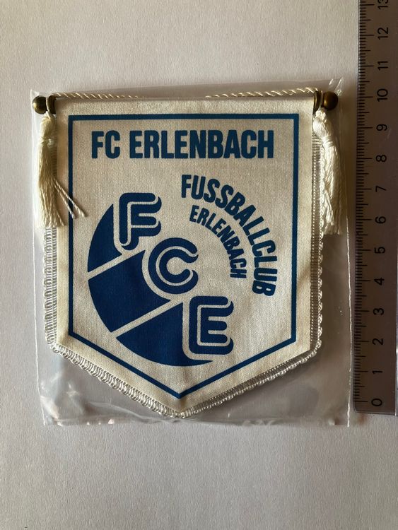 Vintage Fanion/Wimpel FC Erlenbach bord blanc (Neu und originalverpackt) in Gland für CHF 5 ...