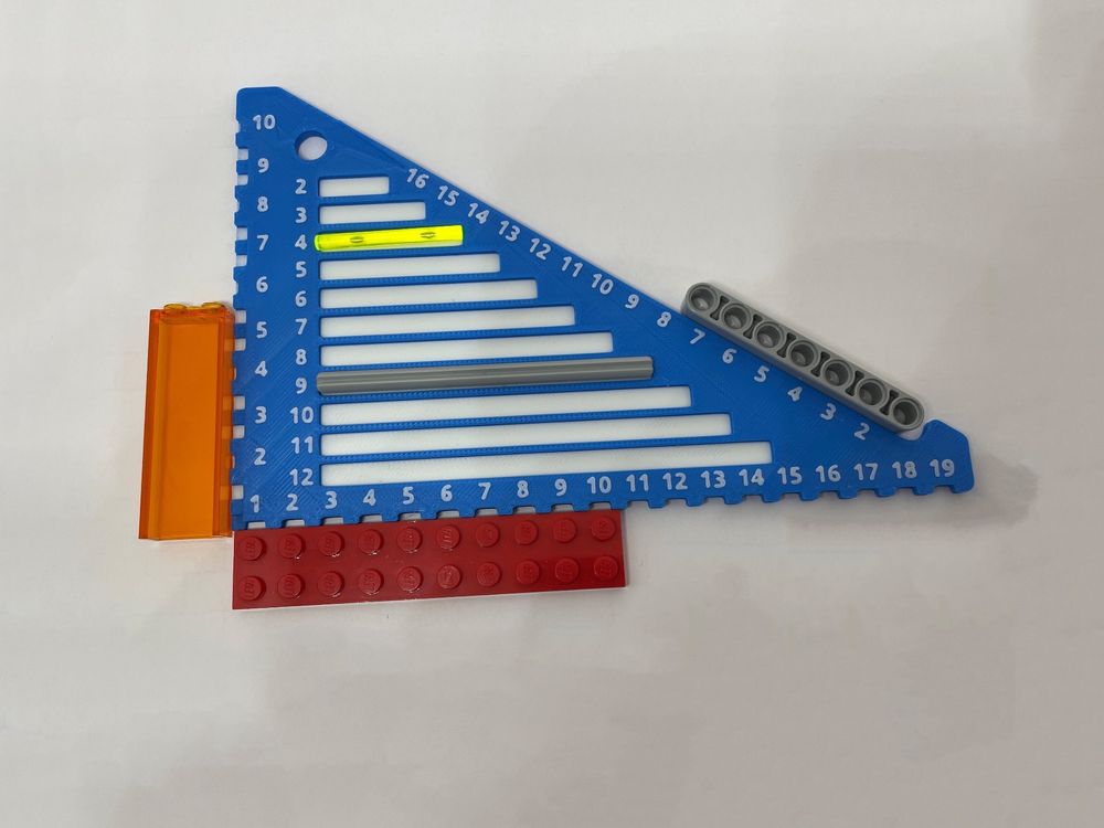 LEGO Lineal / Ruler - Klemmbaustein Messgerät / Tool | Kaufen auf Ricardo