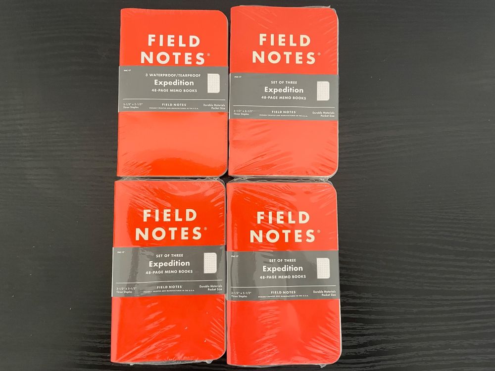 Field Notes 4 mal 3 Notizbücher Expedition Version (Neu und ...