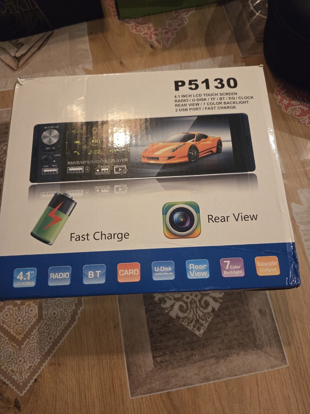 Neues Autoradio P5130 mit Rückfahrkamera, 4.1 Zoll Display (Neu und ...