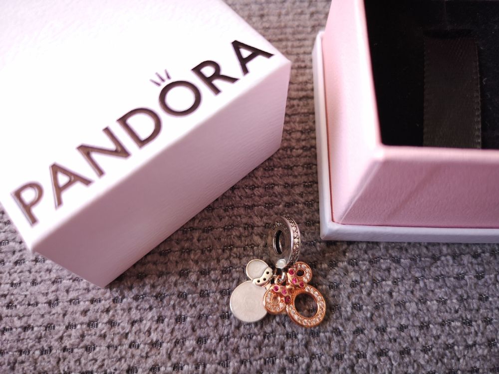 Neu: Pandora Disney Minnie Maus "Mom" Charm,14 k. Vergoldet (Neu und ...