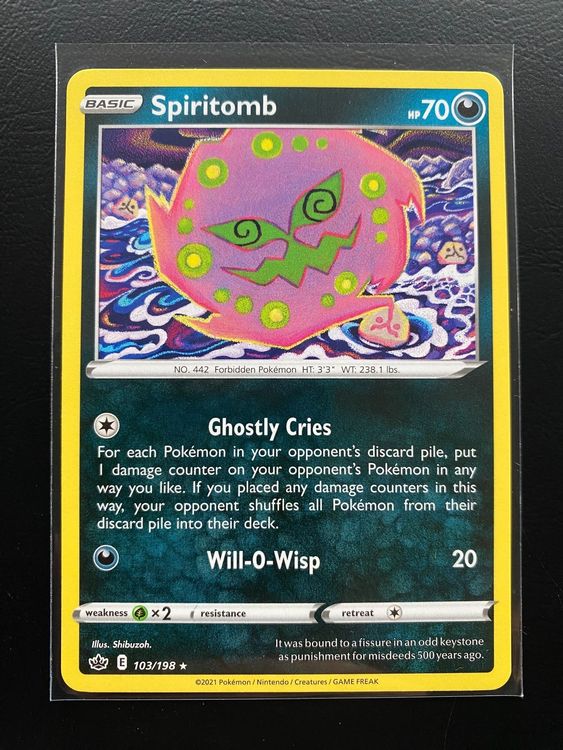 Spiritomb 103/198 - Chilling Reign Rare (Gebraucht) in Lugano für CHF 0 ...