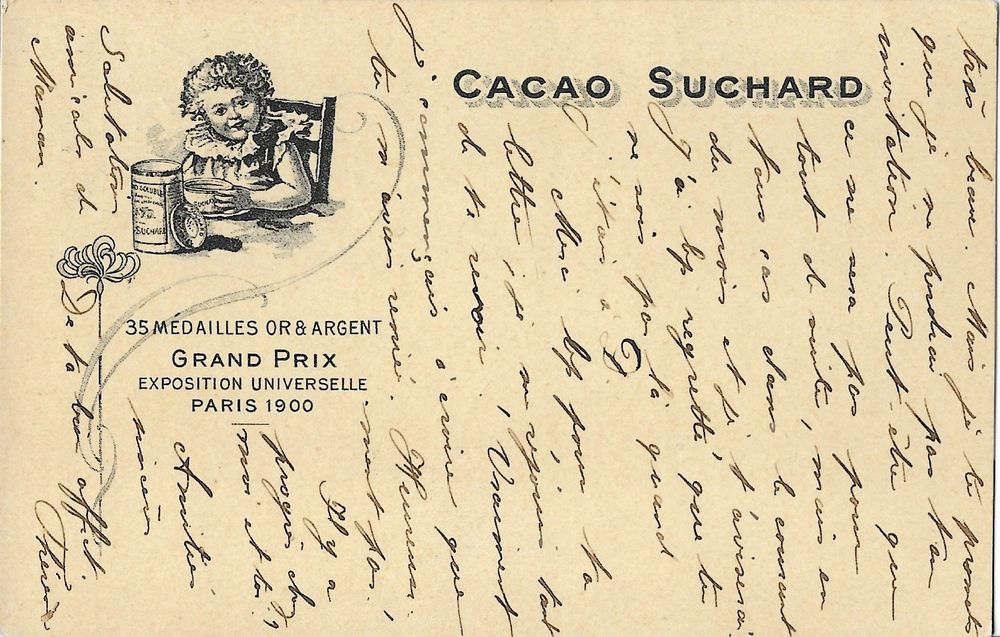 Karte CACAO SUCHARD 1910 | Kaufen auf Ricardo