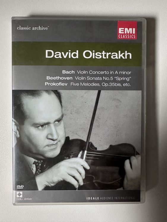 DVD David Oistrakh | Bach, Beethoven, Prokofiev (Gebraucht) in Zofingen für CHF 8 – mit ...