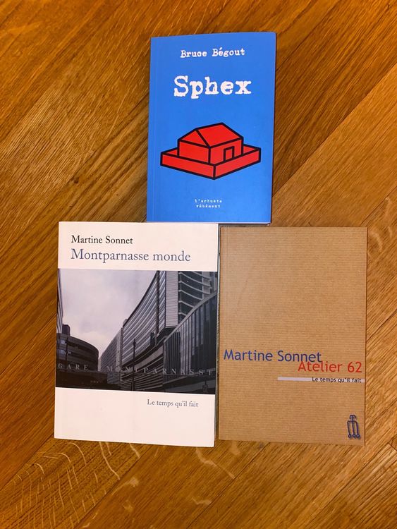 Lot de 3 livres, Martine Sonnet et Bruce Bégout (Neu (gemäss ...