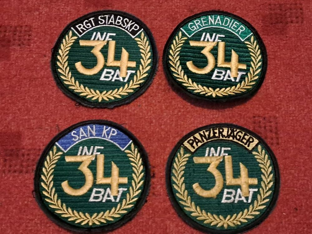4 Badge der Inf Bat. 34 | Kaufen auf Ricardo