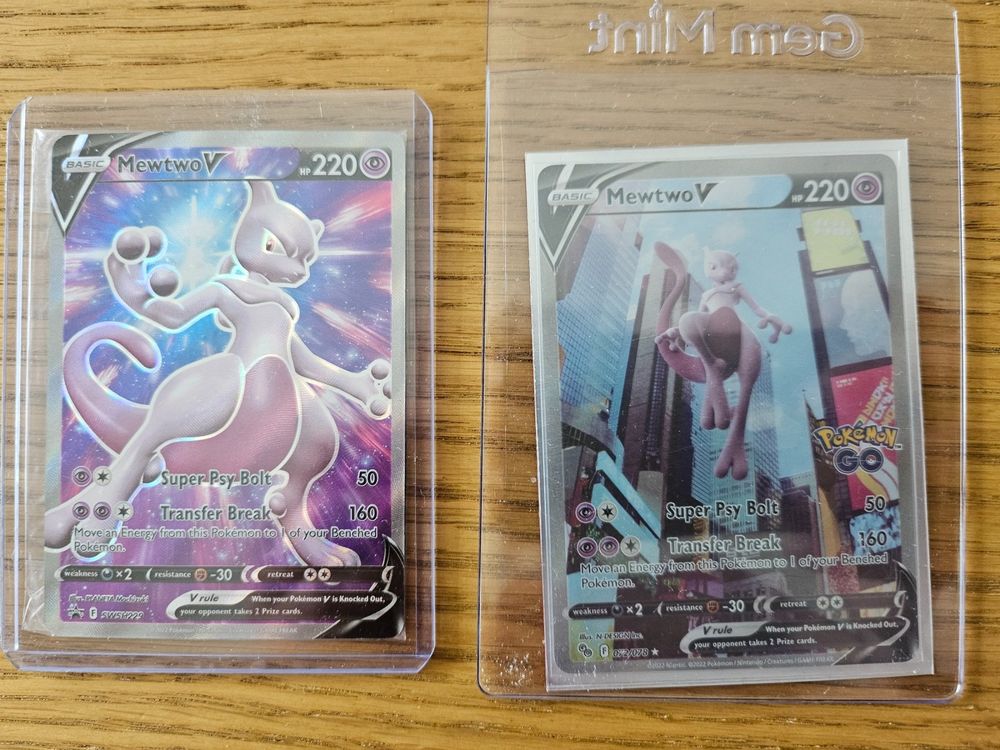 Mewtwo V Altrnative 072/078 et promo Pokémon Go SWSH229 (Neu (gemäss ...