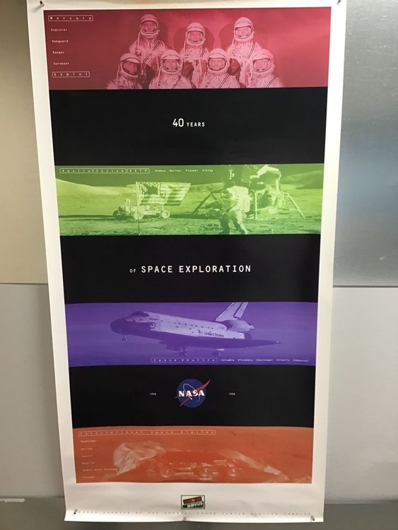 Aviatik Poster __ NASA __ 40 Ýears of Space Exploration (Gebraucht) in Hombrechtikon für CHF 23. ...