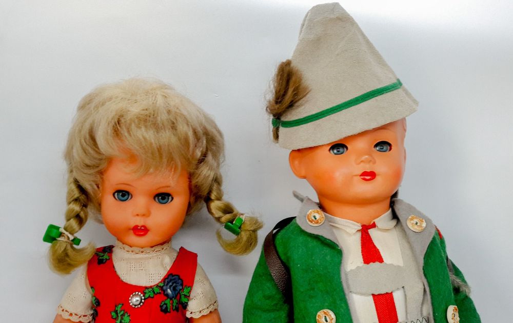 Schmider & MMM 3-MTrachten Puppen poupée folklo Deutschland (Gebraucht ...