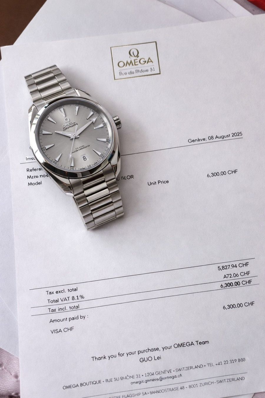 OMEGA Seamaster Aqua Terra 38 mm - Couli ivoir - Neuve 2025 (Neu und ...