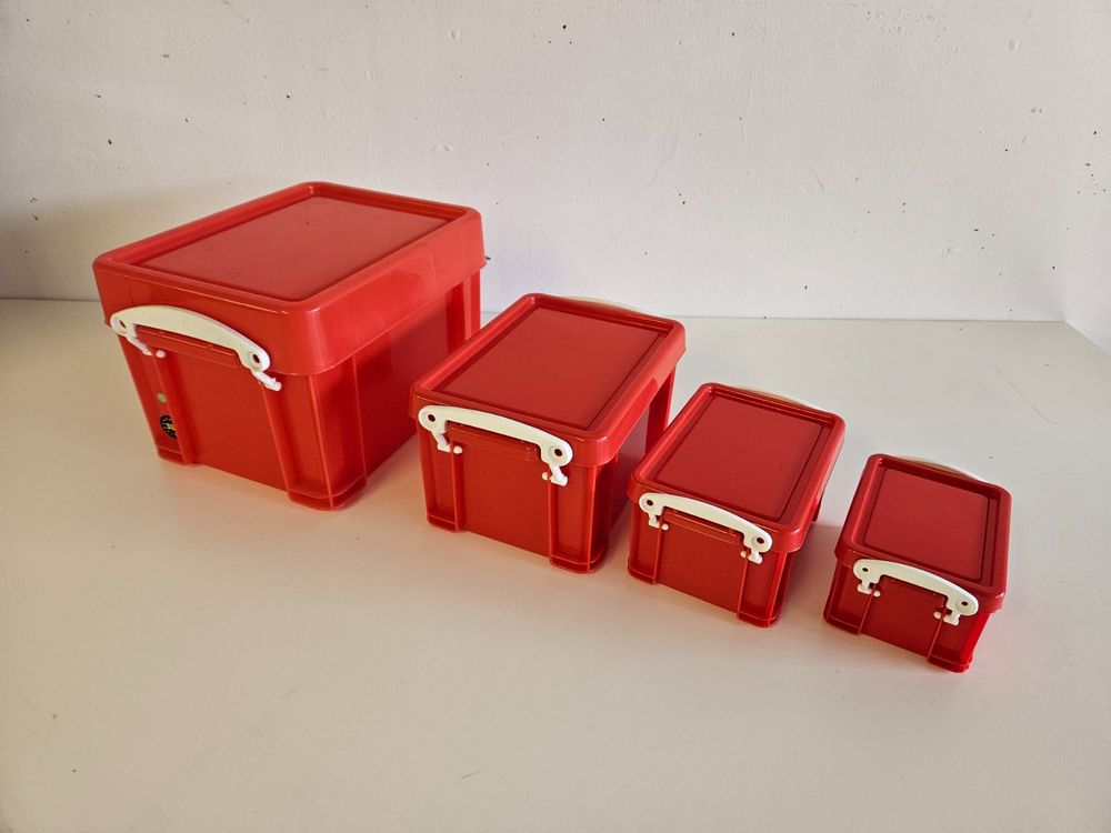 Really Useful Boxes Set 3l, 1.6l, 0.7l und 0.3l stapelbar | Acheter sur ...