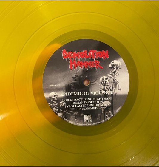 Demolition Hammer - Epidemic of Violence - Vinyle Limited Ed (D ...