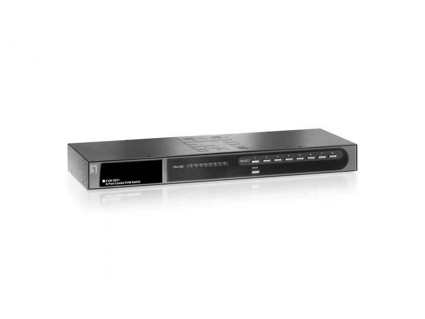 LevelOne 8-Port PS/2-USB VGA KVM Switch SKU590831 inkl.Kabel | Kaufen ...