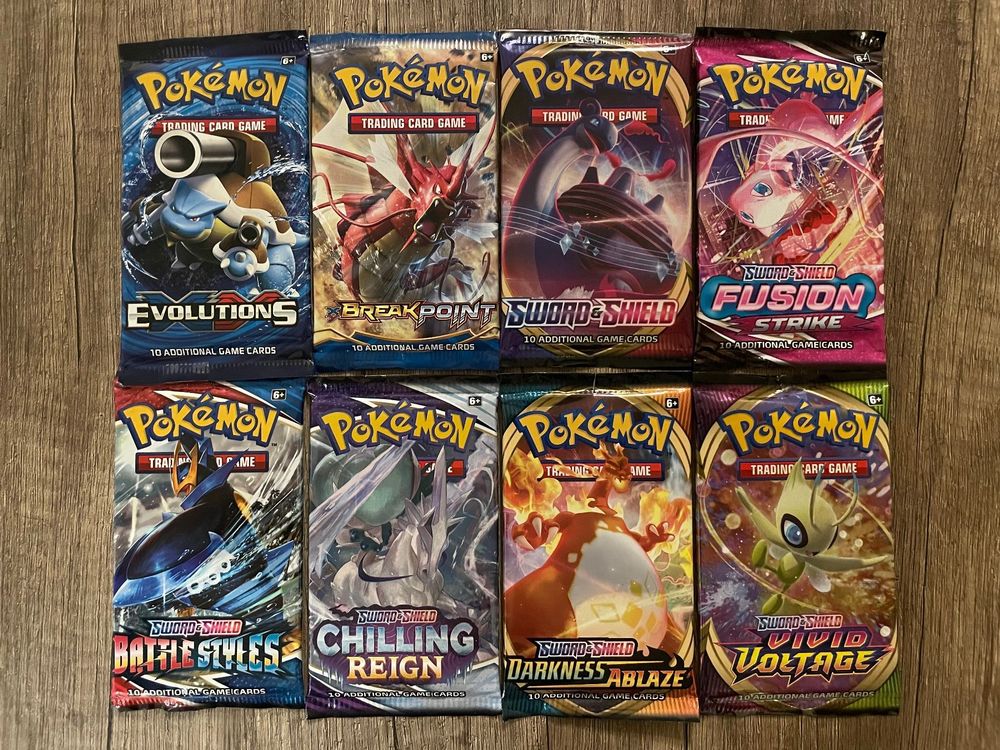 8x Pokemon Booster Mix Auktion ab 1 CHF (Neu und originalverpackt) in ...