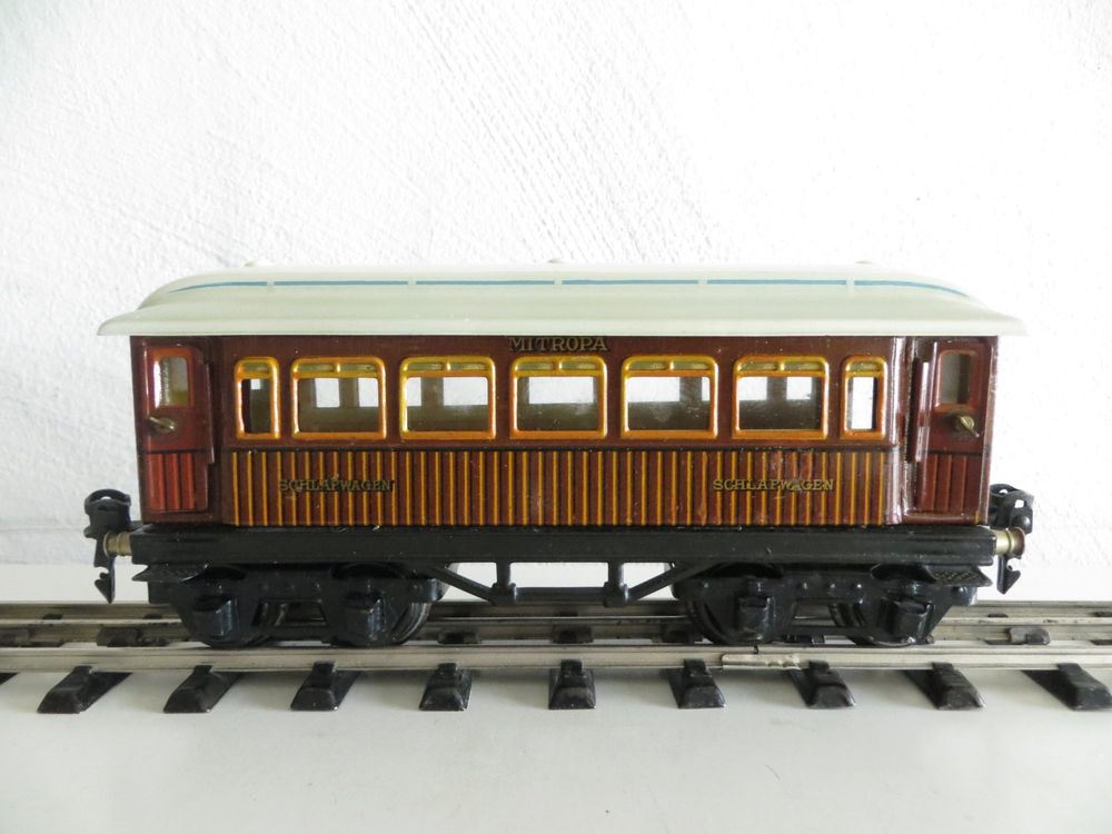 Märklin Spur 0: Schlafwagen Mitropa teak, 1886 T/Sch, o. OVP (Gebraucht ...