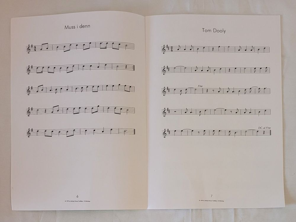 Panflöte - Noten zum Spielen - Volksmusik (Gebraucht) in Madiswil für ...