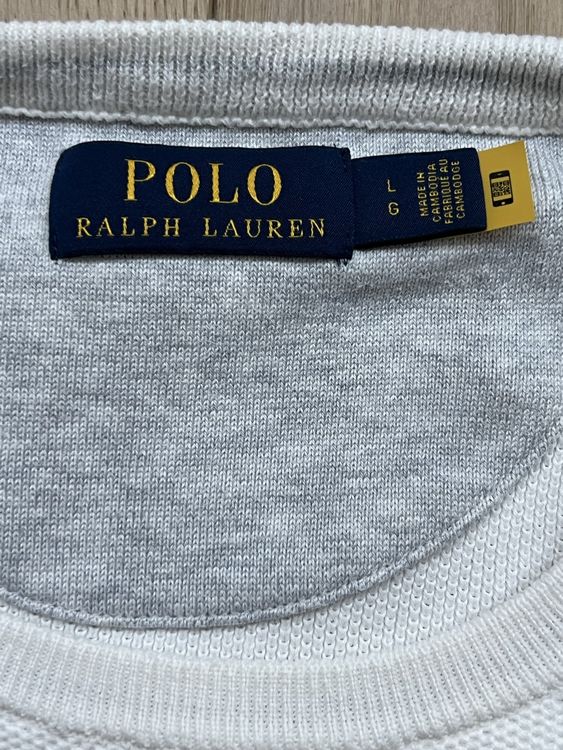 Polo Ralph Lauren Pulli, weiß, Gr. L, 2 kleine Flecken (Gebraucht) in ...
