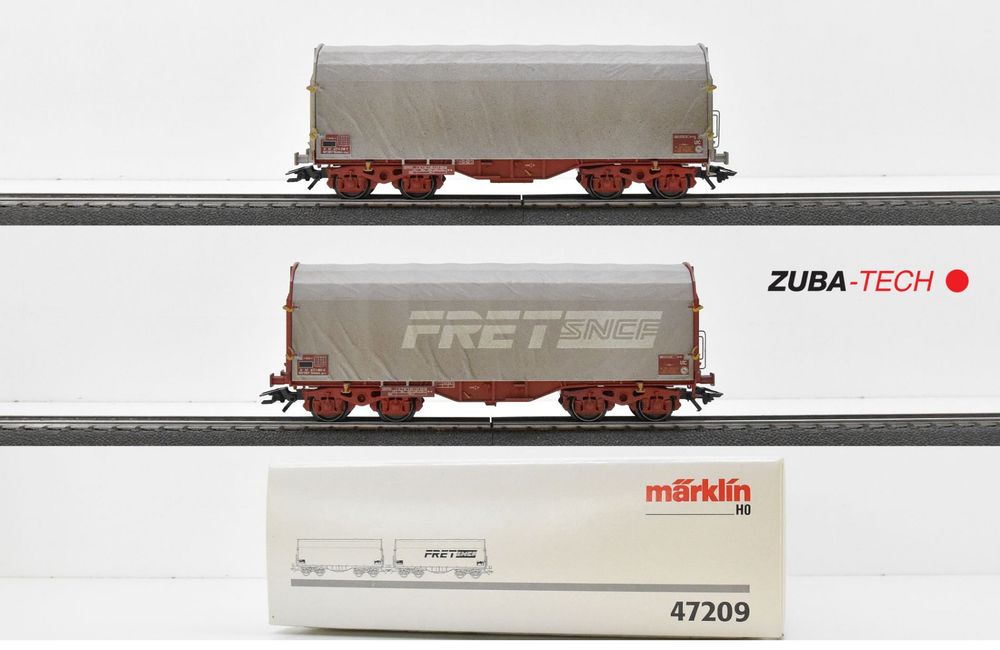 Märklin 47209 Schiebeplanenwagen-Set der SNCF H0 WS mit OVP | Kaufen ...